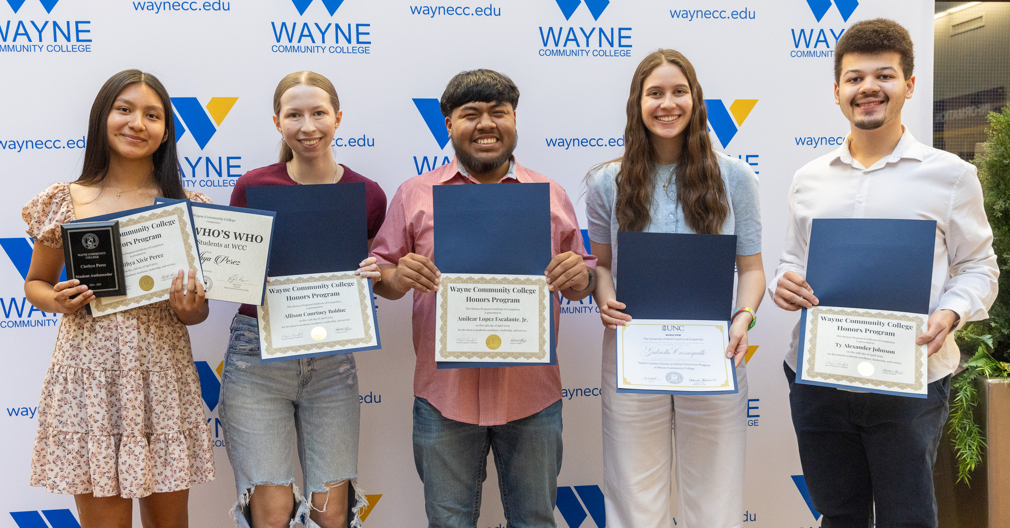 WCC Students Honored for Excellence - Wayne Community College ...